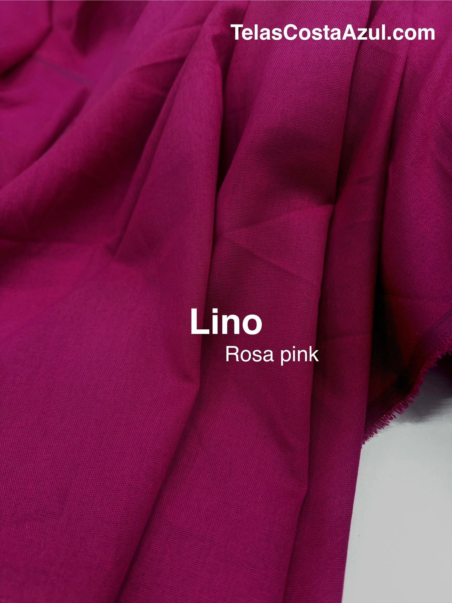 Lino Rosa pink – Telas Costa Azul